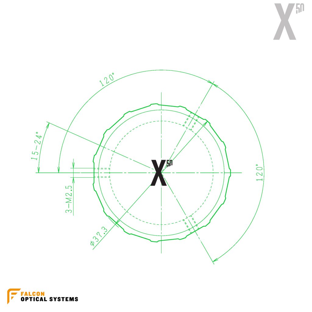 X50 10-50×60 SFP Riflescope MOA | Falcon Optical Systems